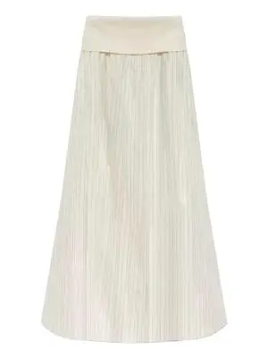 SAMSOE SAMSOE Sathea Striped Maxi Skirt - Neutrals