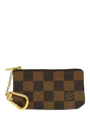 LOUIS VUITTON 2001 Damier Key Pouch - Brown