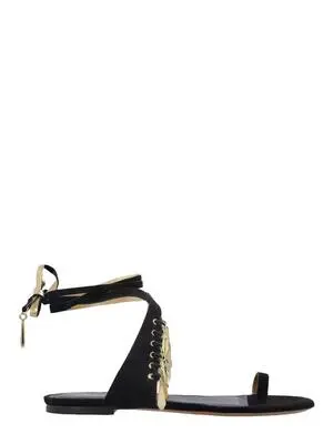 Isabel Marant Embellished Flat Sandals - Black
