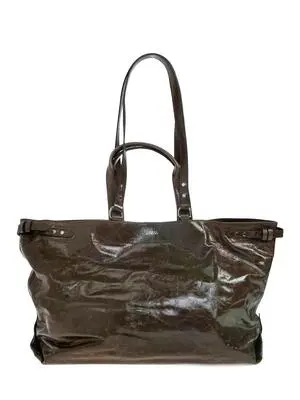 Isabel Marant Winna Leather Tote - Green