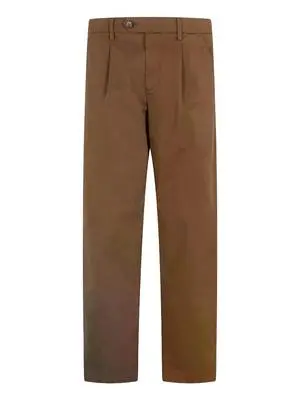 RE-HASH Pleated Trousers - Brown