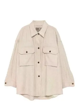 N.peal Jacket With Chest Pockets - Neutrals