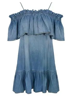 Pinko Ruffled Dress - Blue
