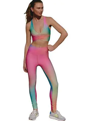 Beach Riot Mindy Crop Top - Pink Pattern