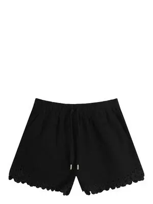 Isabel Marant Balyme Cotton Shorts - Faded Black