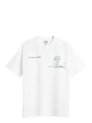 DAMSON MADDER Presented Solo Salad Graphic T-shirt - White
