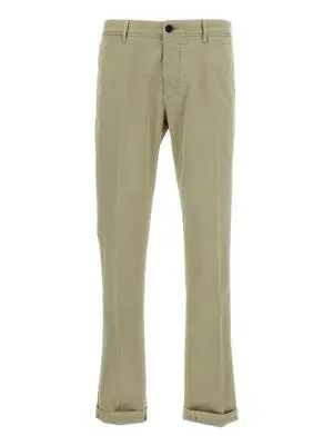 Incotex Slim-Fit Cotton Trousers Verde