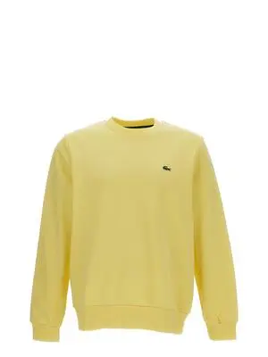 Lacoste Cotton Crewneck Sweatshirt - Giallo