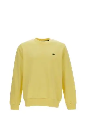 Lacoste Cotton Crewneck Sweatshirt - Yellow