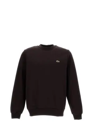 Lacoste Cotton Crewneck Sweatshirt - Brown