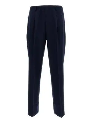 CELLAR DOOR Ezio Trousers With Elasticated Waist Blu