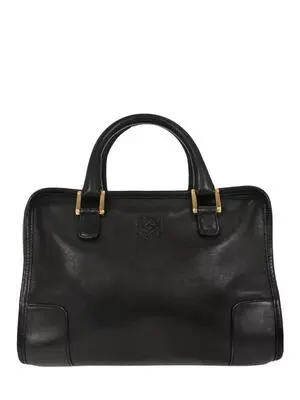 Loewe 1990s Amazona 28 Leather Tote Bag - Black