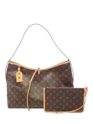 LOUIS VUITTON 2010-2025 Monogram Carryall Mm Crossbody Bag - Brown