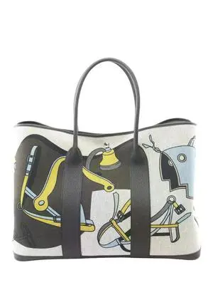 Hermès 2024 Toile And Negonda Garden Party 49 Tote Bag - Grey