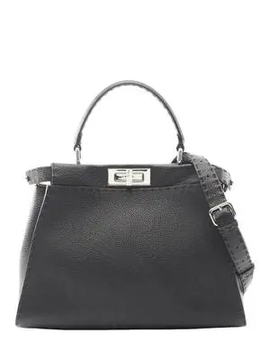 FENDI 2010-2025 Leather Selleria Peekaboo Iconic Satchel