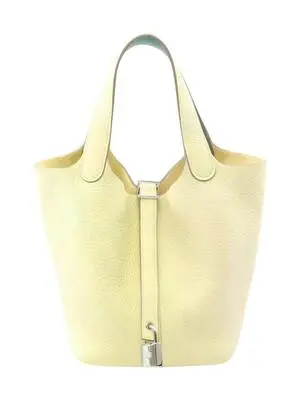 Hermès 2024 Clemence Picotin Lock 18 Handbag - Yellow