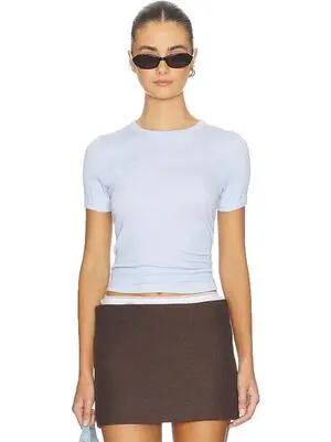 Enza Costa Supima Cotton Classic Tee - Blue