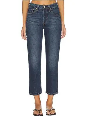 LEVI'S 501 Crop Straight Jeans - Blue