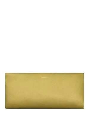 Saint Laurent Evening Soft Clutch - Vert Moutarde
