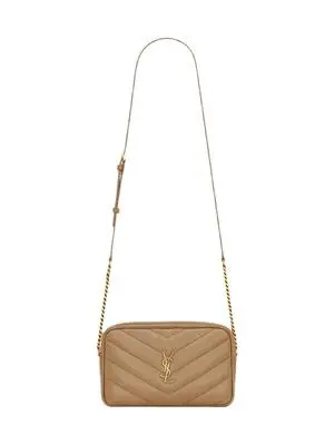 Saint Laurent Loulou Camera Bag - Natural Tan