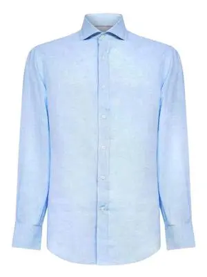 Brunello Cucinelli Buttoned Long-sleeved Shirt - Blue
