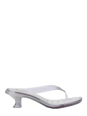 Melissa Thong Kitten-heel Sandals - Neutrals