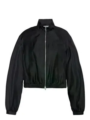 Alexander Wang Zip-up Jacket With Elasticated Hem - Black