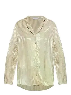 Hanro Striped Buttoned Top - Neutrals