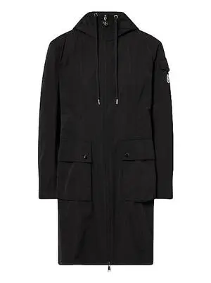 Moncler Laerte Long Tech-woven Parka - Black