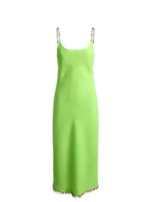 Polo Ralph Lauren Leilani Beaded Linen Dress - Green