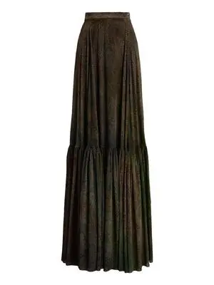 Ralph Lauren Carlita Maxi Skirt - Brown