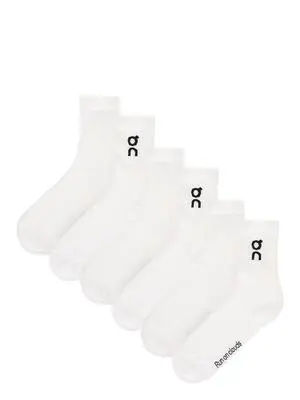 On Logo Sock 3-pack - White