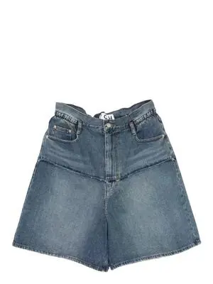YCH Cotton Denim Shorts - Blue