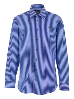 VIVIENNE WESTWOOD Striped Buttoned Shirt - Blue