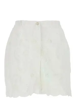 MERCI Lace Shorts - White