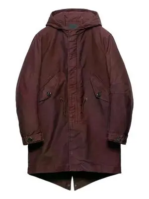 Prada Hooded Down Jacket - Red
