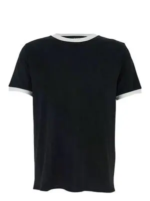 A.p.c. Contrast-trim T-shirt - Black