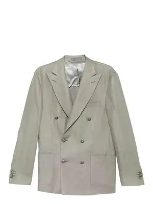 CORNELIANI Academy Light Double-breasted Patch-pocket Jacket