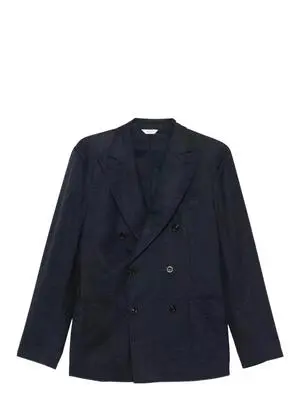 Boglioli Double-breasted Pocket Jacket - Blue