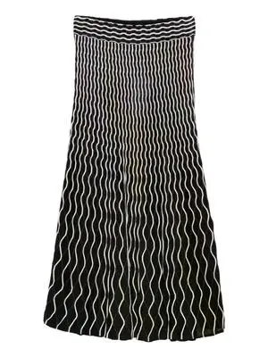 Simkhai Patterned Skirt - Black