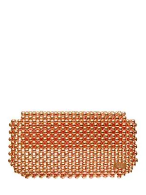 0711 TBILISI Clover Beaded Clutch - Orange