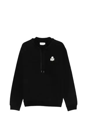 MARANT Merone Drawstring Logo Sweatshirt - Black