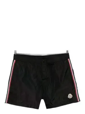 Moncler Stripe Swim Shorts - Black