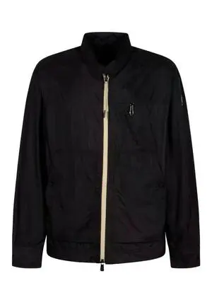 Moncler Brive Jacket With Logo Detail - Black