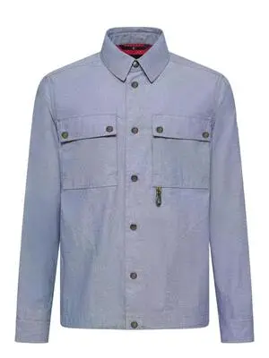 MONCLER Chambray Long Sleeve Shirt