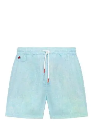 Kiton Drawstring Swim Shorts - Blue
