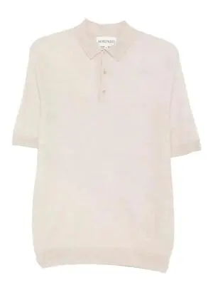 Eric Bompard Micro-stripe Polo Shirt - Neutrals