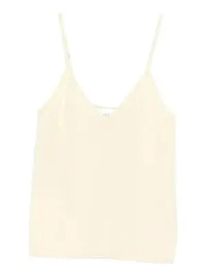 Eric Bompard V-neck Straps Top - Yellow