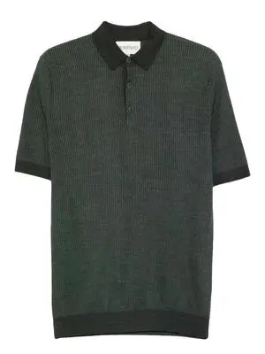 Eric Bompard Ribbed Polo Shirt - Green