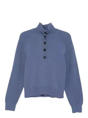 Eric Bompard Buttoned Sweater - Blue